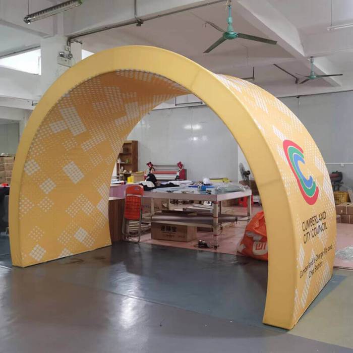 3D Tension Fabric Arch - Custom Made Trade Show Booths