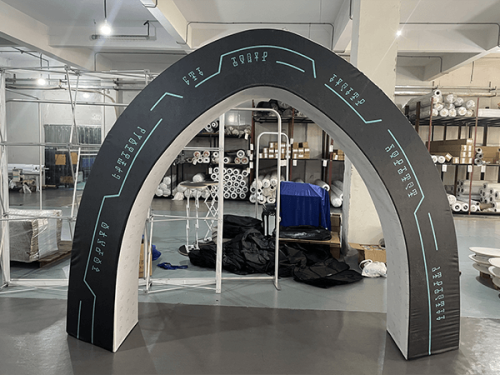 Triangle Tension Fabric Arch - Custom Made Trade Show Booths