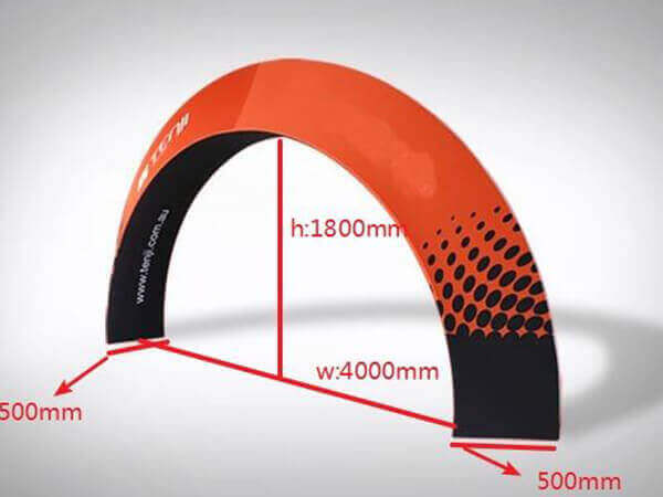 Triangle Tension Fabric Arch - Custom Made Trade Show Booths