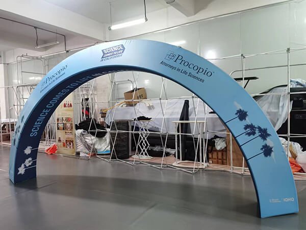 Triangle Tension Fabric Arch - Custom Made Trade Show Booths