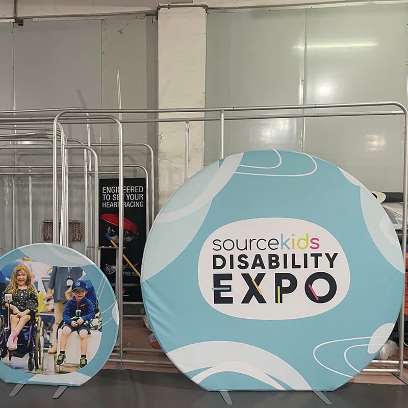Round Backdrop - Custom Made Trade Show Booths