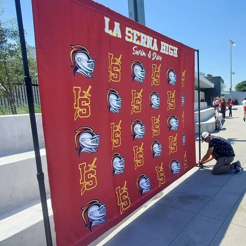 10 ft Step and Repeat – Custom Made Trade Show Booths