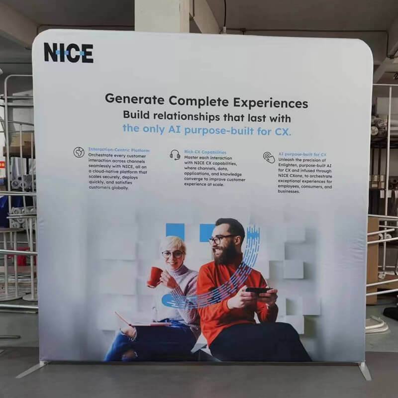 8ft Straight Tension Fabric Display Only $399