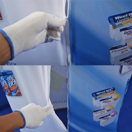 SEG Pop Up Counter,Portable Counter-Tension Fabric Display