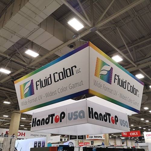 Trade Show Hanging Signs - Custom Made Trade Show Booths