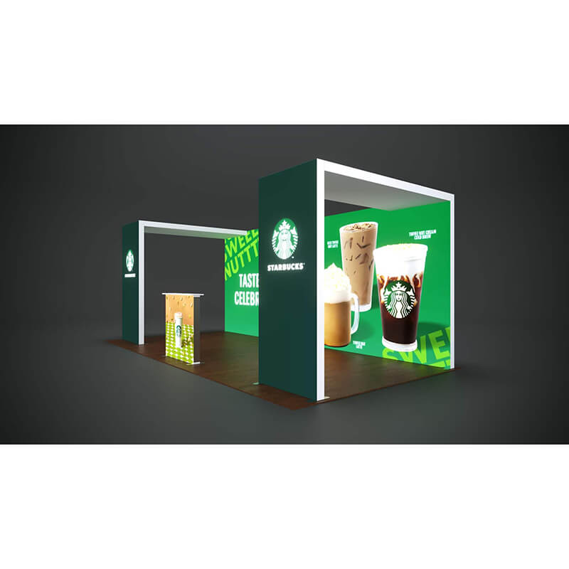 Backlit Booth DS102001 – Custom Made Trade Show Booths