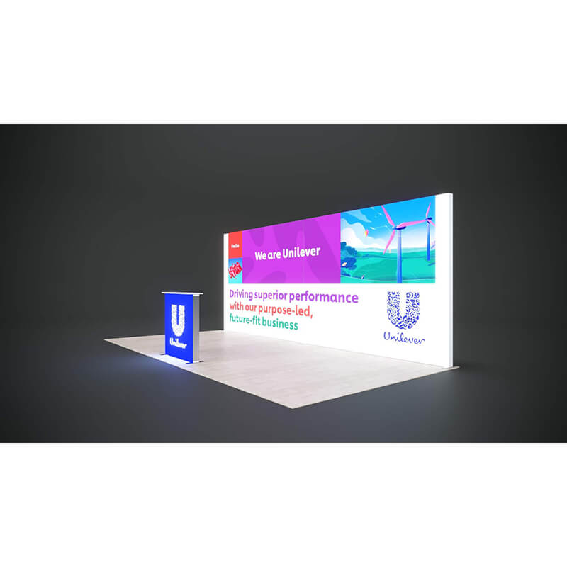 Backlit Booth DS102004 – Custom Made Trade Show Booths